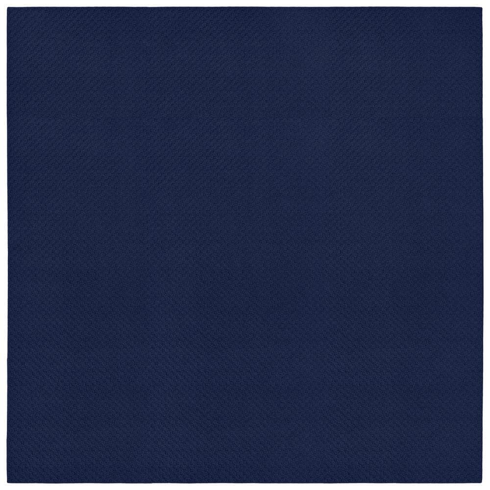 Garland Rug Town Square Navy 12 ft. x 12 ft. Geometric Area Rug ...