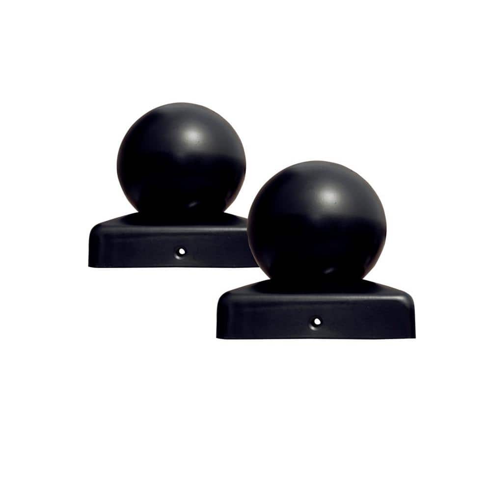 ALEKO Medium Cap for Driveway Gate Post-2.5 in. x 2.5 in. Black-Lot of ...