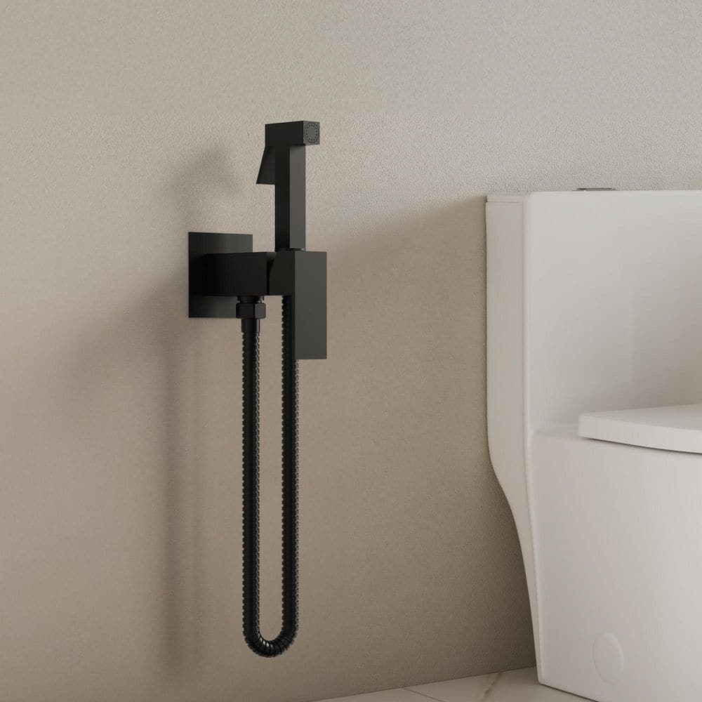 EVERSTEIN 1-Handle Hot and Cold Bidet Faucet with Wall Mount Holder ...