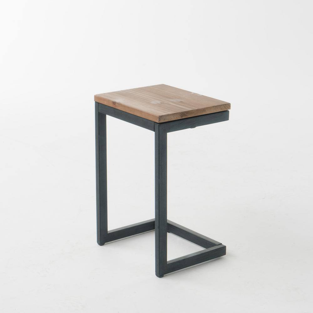 Noble House Oaklynn Antique Small C-Shaped Accent Table-9265 - The Home ...