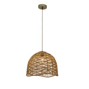 Y'INSP Brava 1-Light Gold Dome Pendant Light with Metal Shade LT1072831 ...