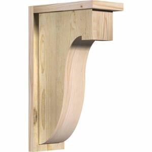 Ekena Millwork 6 in. x 12 in. x 16 in. Douglas Fir Yorktown Rough Sawn ...