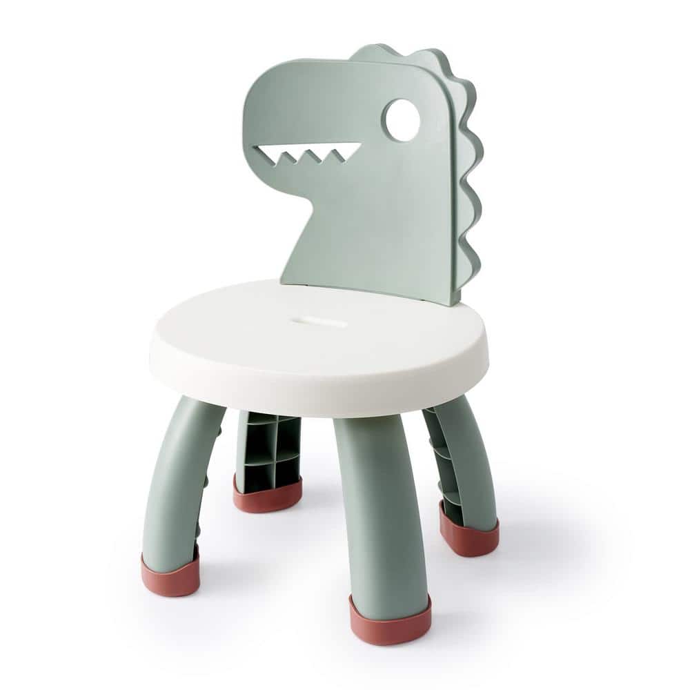 Angel Sar Green Plastic Toddler Chair, Kids Dino Chair Sturdy Durable ...