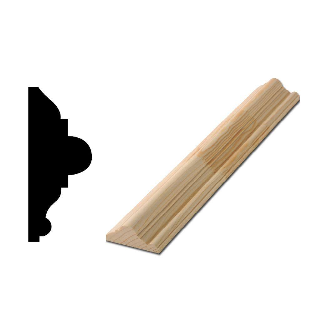 Woodgrain Millwork WM 300 1-1/16 in. x 2-3/4 in. Pine Chair Rail ...