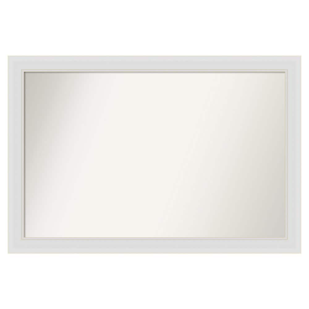 Amanti Art Flair Soft White Narrow 40 in. x 27 in. Custom Non-Beveled ...