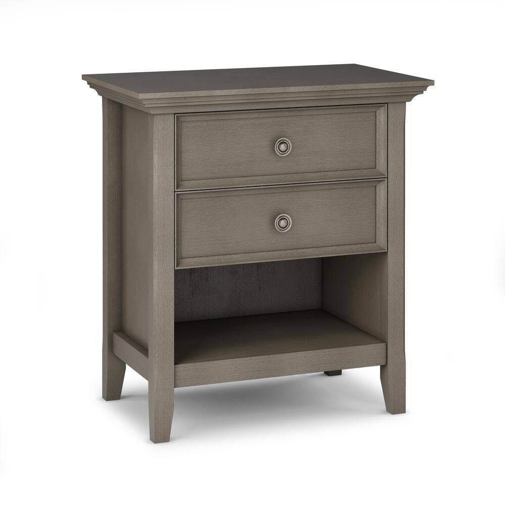 Simpli Home Amherst Solid Wood 24 in. Wide Traditional Bedside ...
