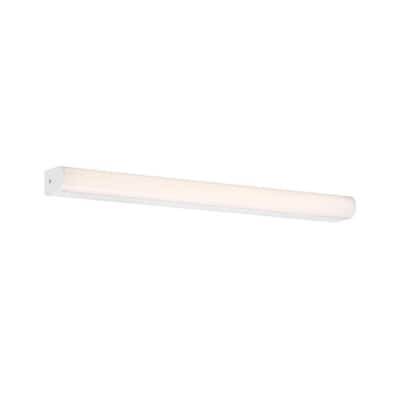WAC Lighting Slim Nightstick 48 in. Brushed Aluminum LED Vanity Light ...