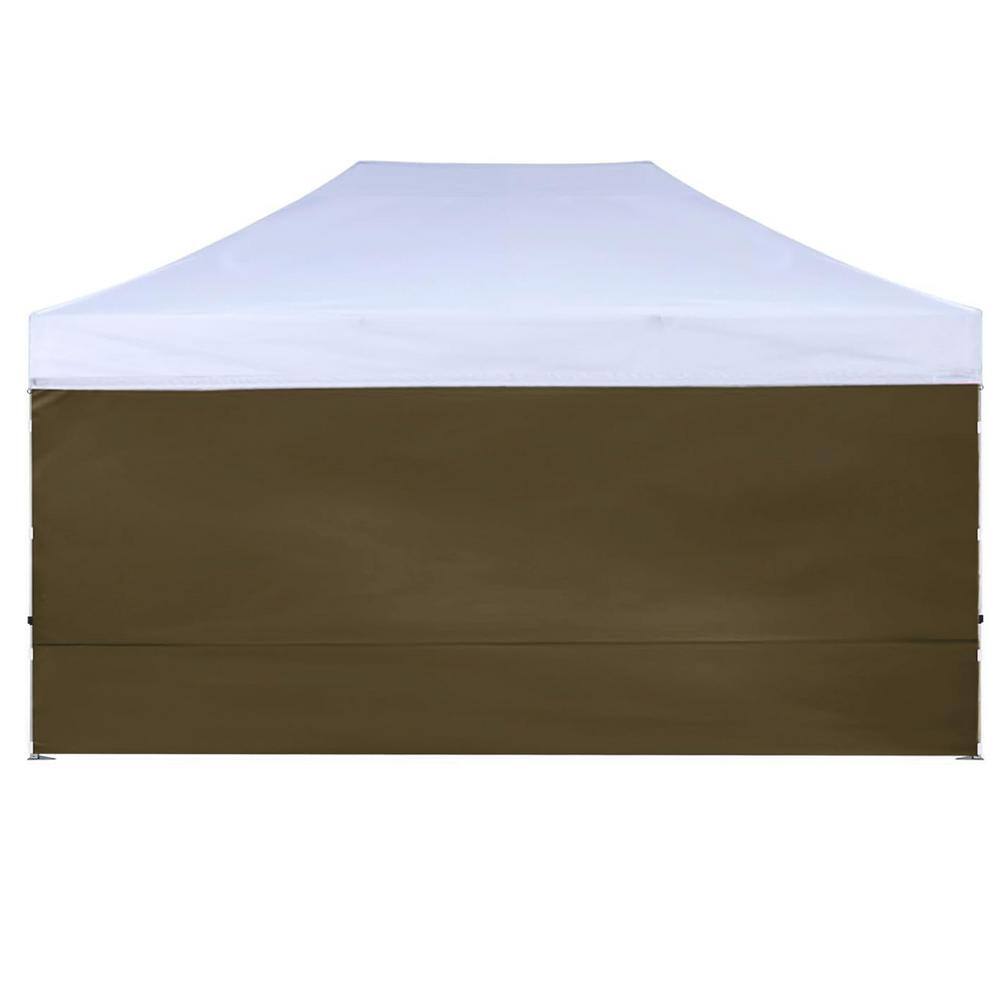 CoastShade 10 ft. x 15 ft. Khaki SunWall Canopy Tent Sidewalls for Pop ...