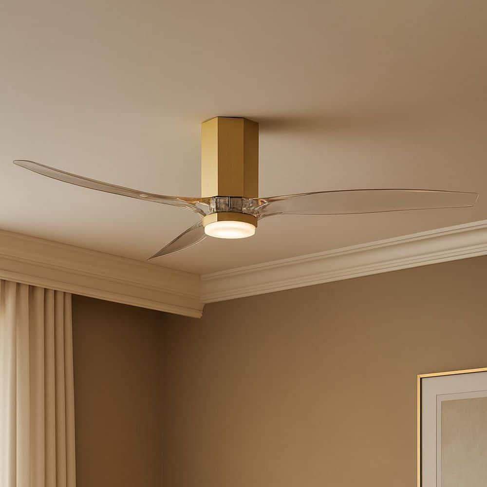 HINKLEY Facet 60.0 in. Indoor/Outdoor Integrated LED Heritage Brass ...