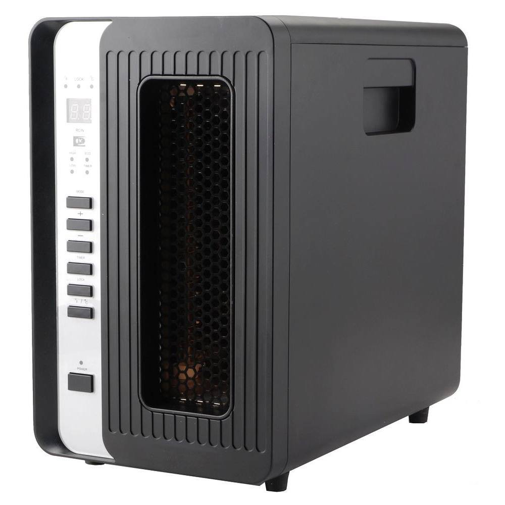 Optimus 1000-Watt to 1500-Watt 3-Element Infrared Quartz Heater with ...
