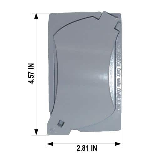 Commercial Electric 1-Gang Metal Weatherproof Universal Electrical ...
