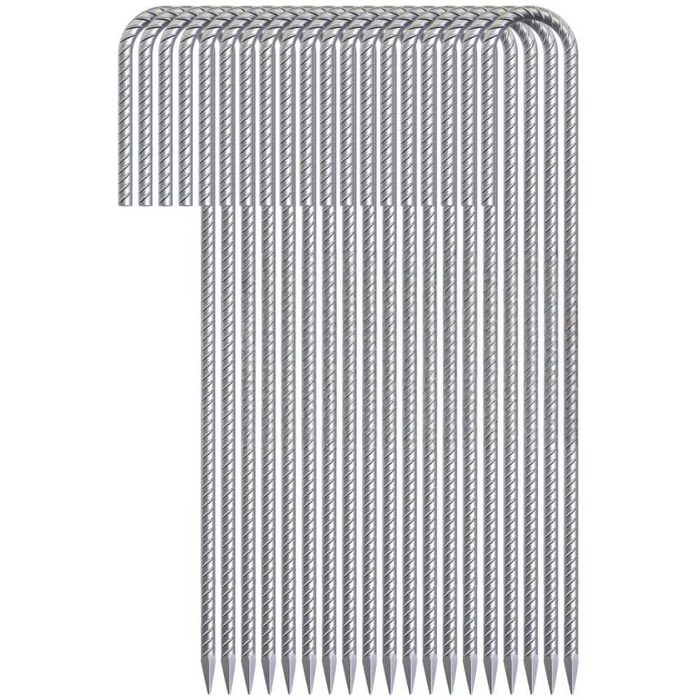 Laybus 12 in. J Hook Tent Stakes, Made of Premium Steel, Perfect for ...