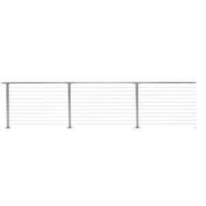 CityPost 58 ft. Deck Cable Railing, 36 in. Base Mount in White CP-58-W ...