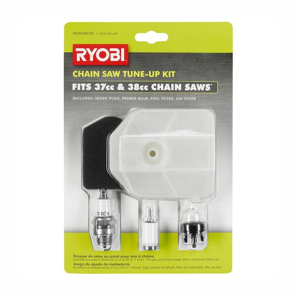 RYOBI Tune-Up Kit for 37cc and 38cc Gas Chainsaws AC0538CSK - The Home ...