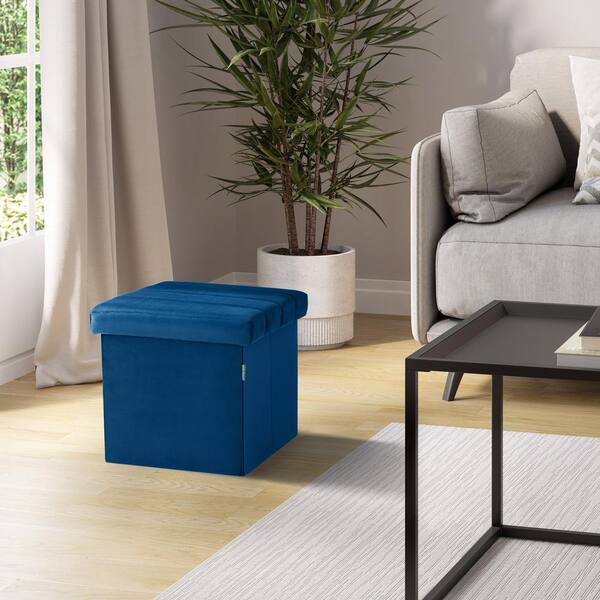 Suede storage ottoman store