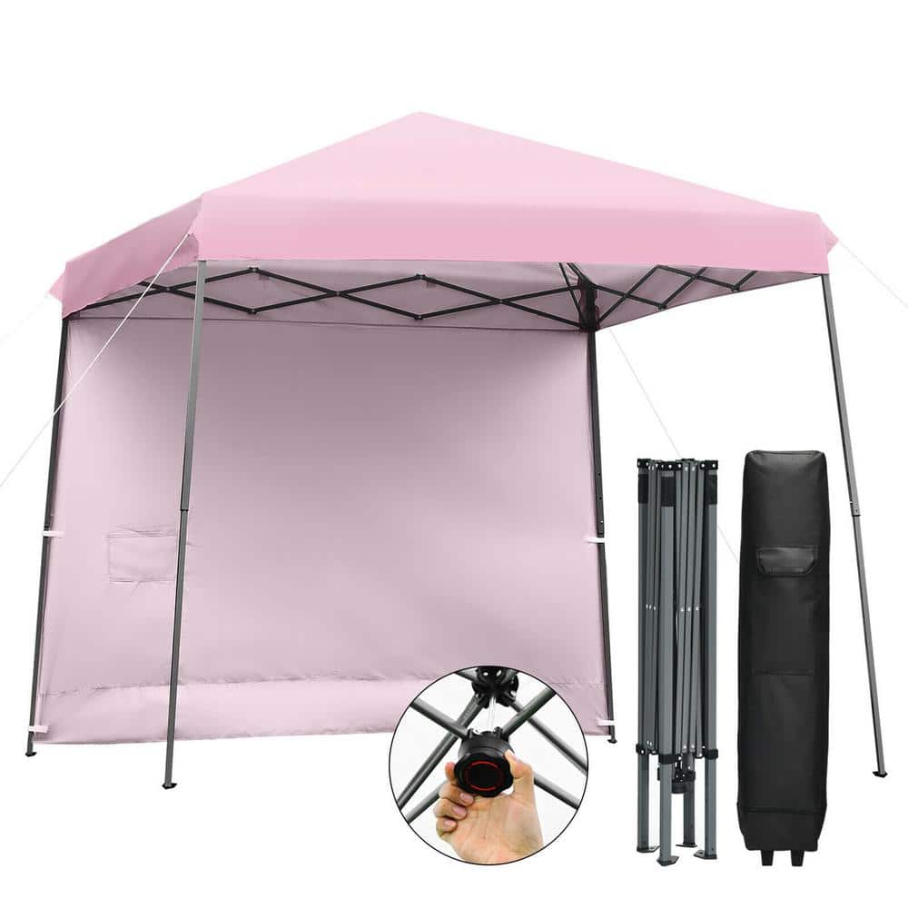 Reviews for Gymax 10 ft. L x 10 ft. L Pop Up Tent Slant Leg Canopy W ...
