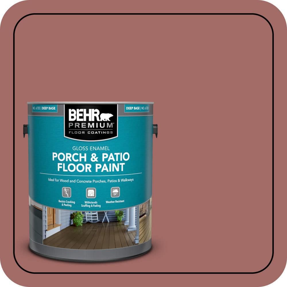 BEHR PREMIUM 1 gal. #S150-5 Vermilion Gloss Enamel Interior/Exterior ...