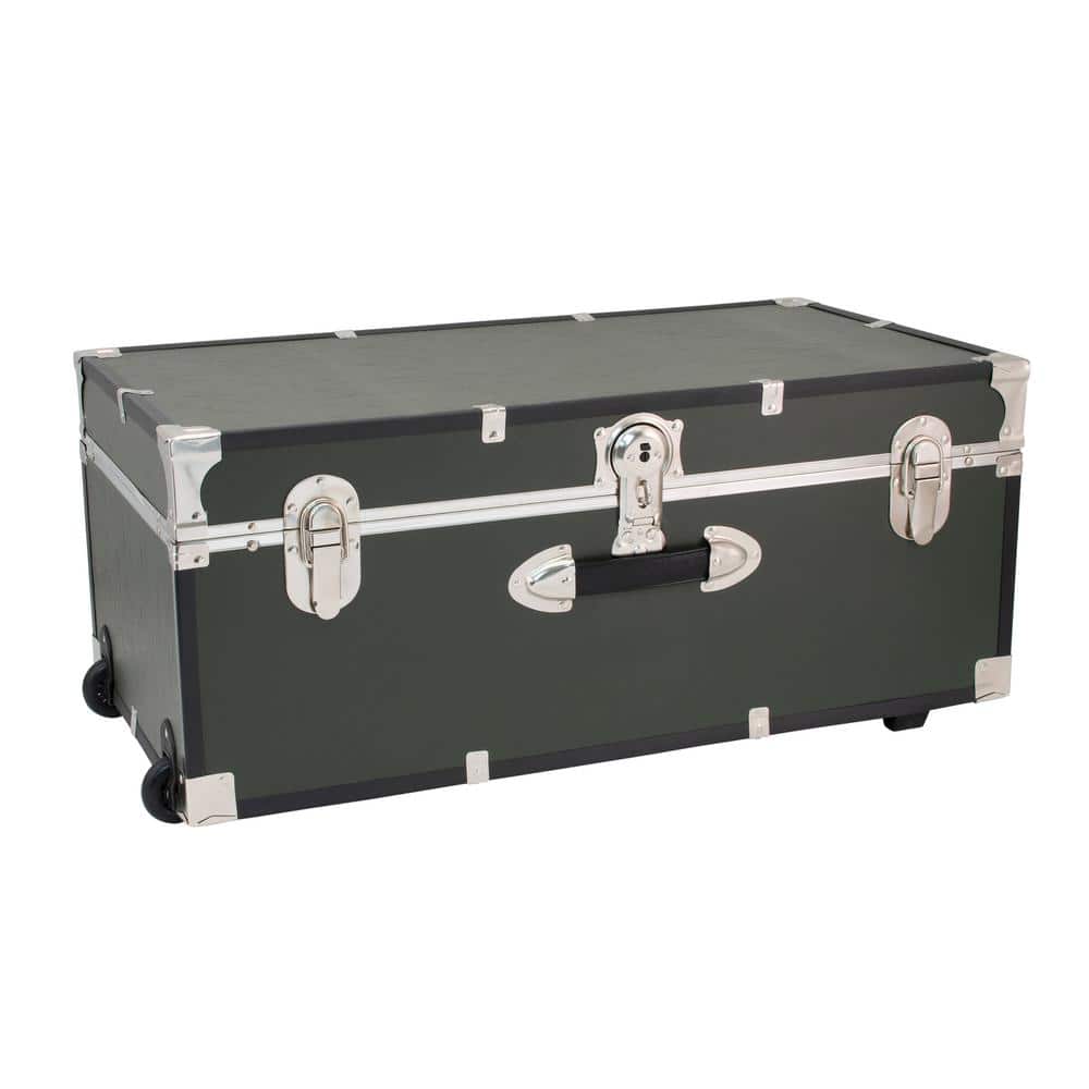 Seward Trunk Seward Explorer 30 in. Trunk with Wheels & Lock, Olive ...
