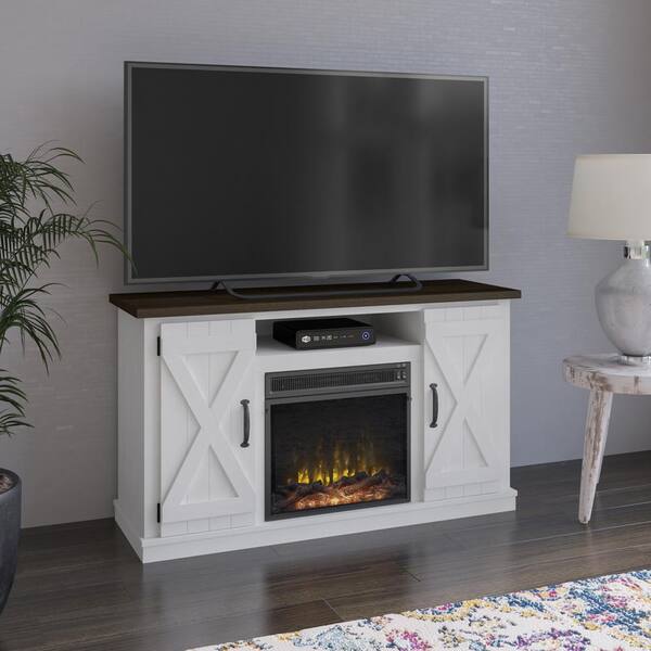 Lorraine tv stand with fireplace store