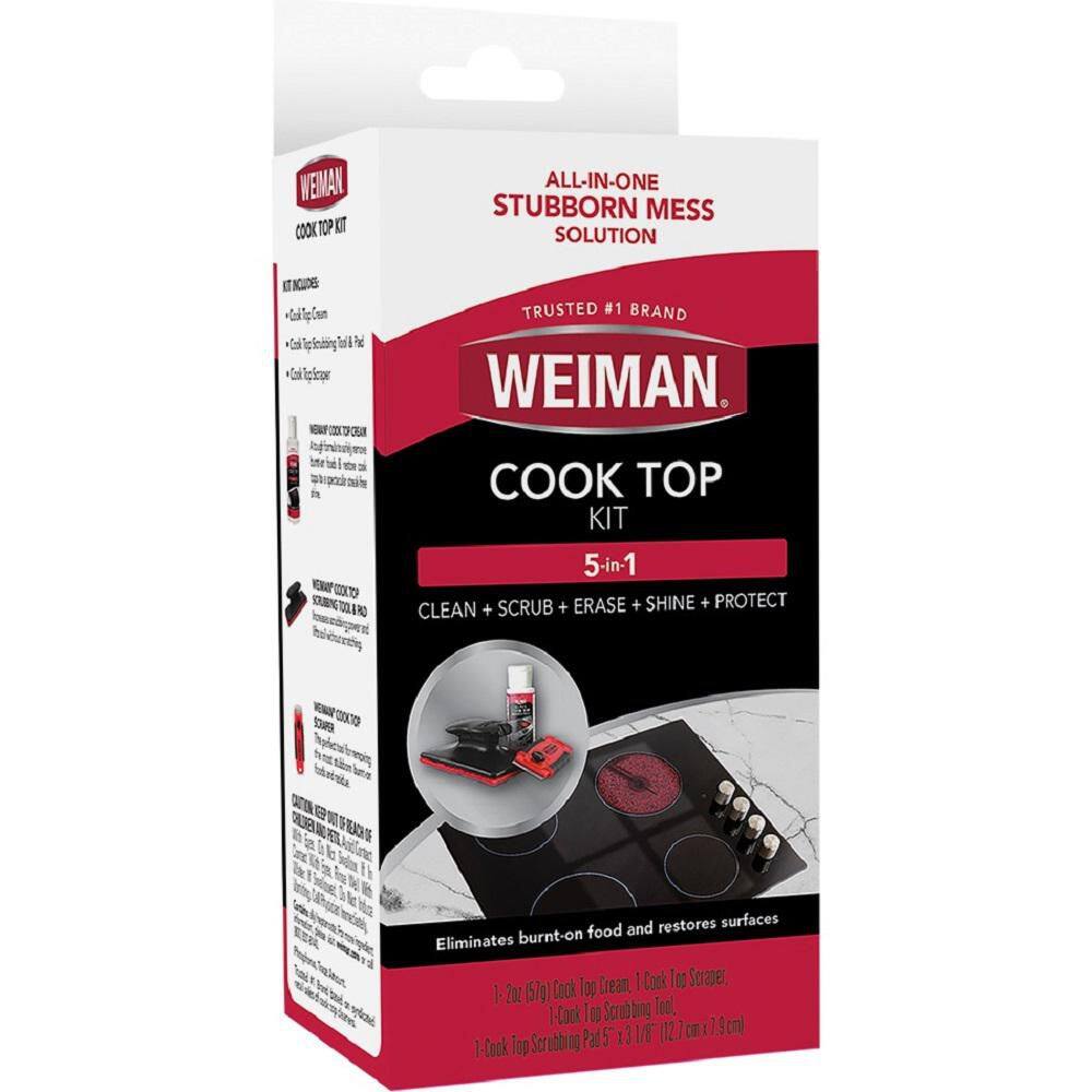 Weiman 2 oz. Glass Cook Top Cleaning Kit (4-Pack) 98A - The Home Depot