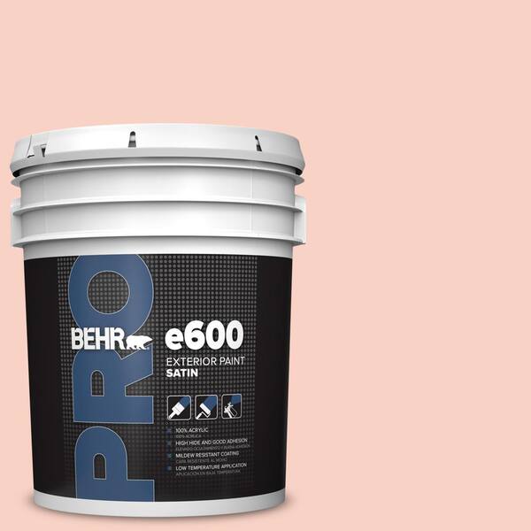 BEHR PRO 5 gal. #210C-2 Demure Pink Satin Exterior Paint PR64005 - The ...
