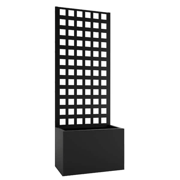 Costway 5 ft. 4-Tier Black Metal Vertical Raised Garden Bed Elevated ...