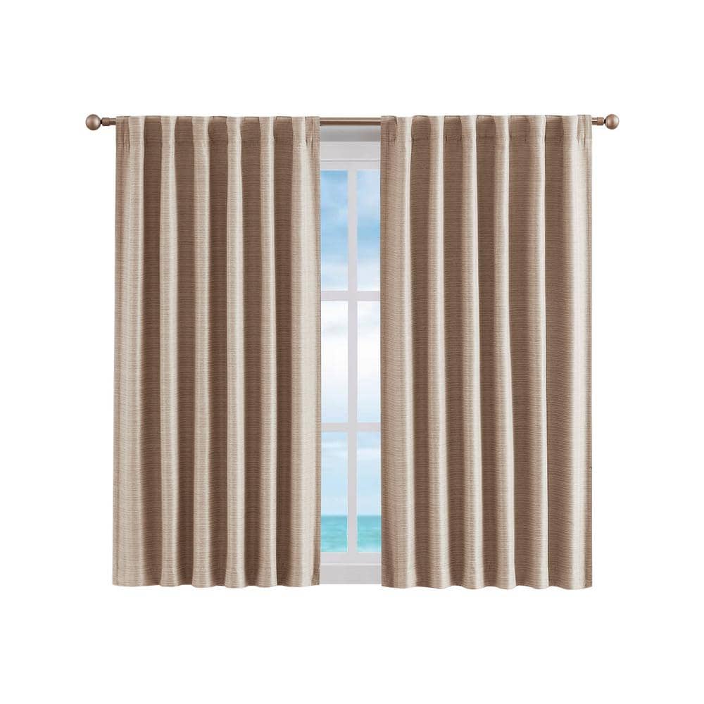 Nautica Robin Natural Thermal Woven 52 in. W x 63 in. L Back Tab Room ...