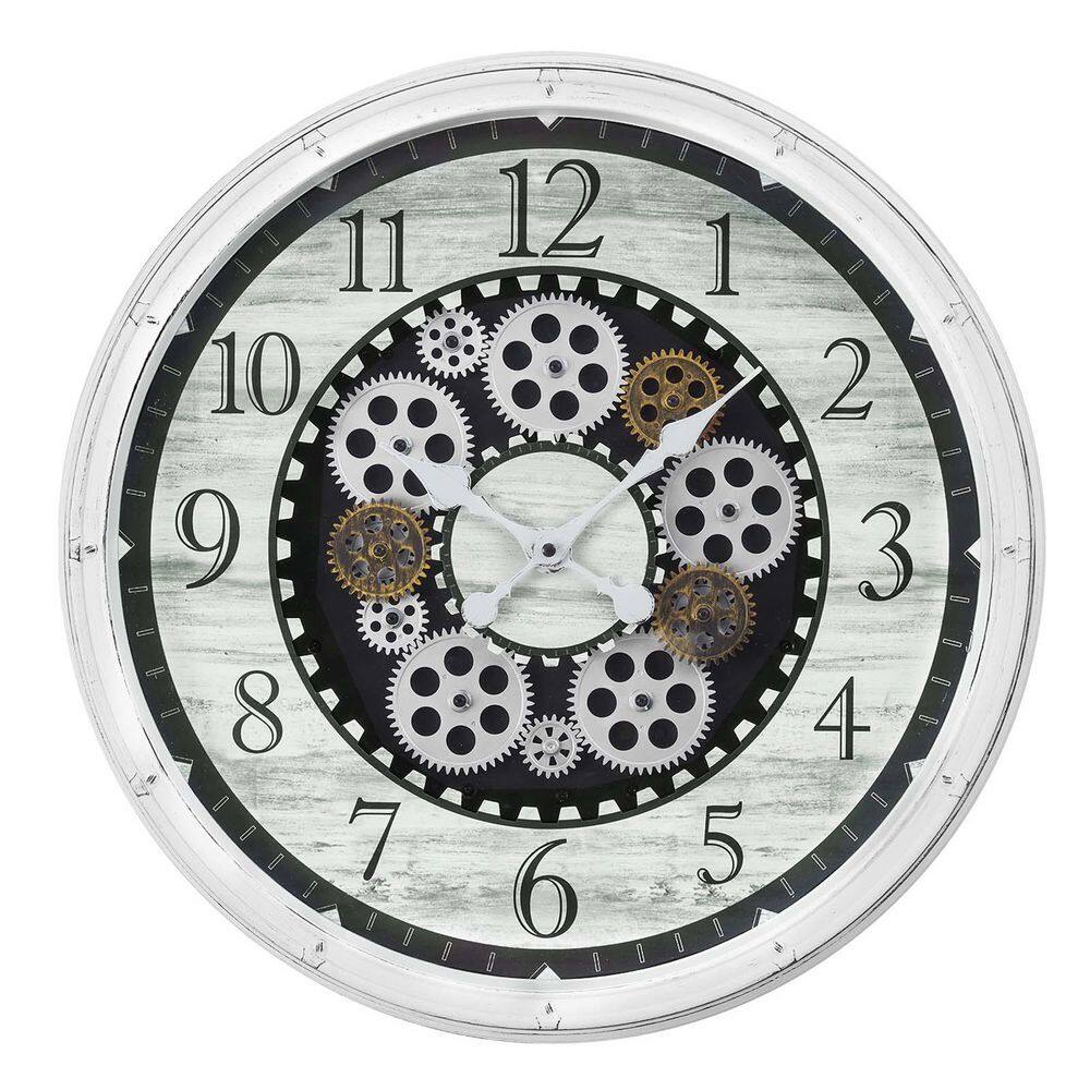 YESSKY DOWELL ENTER LLC 20 in. Round Wall Clock, Silent Wall Clock with ...