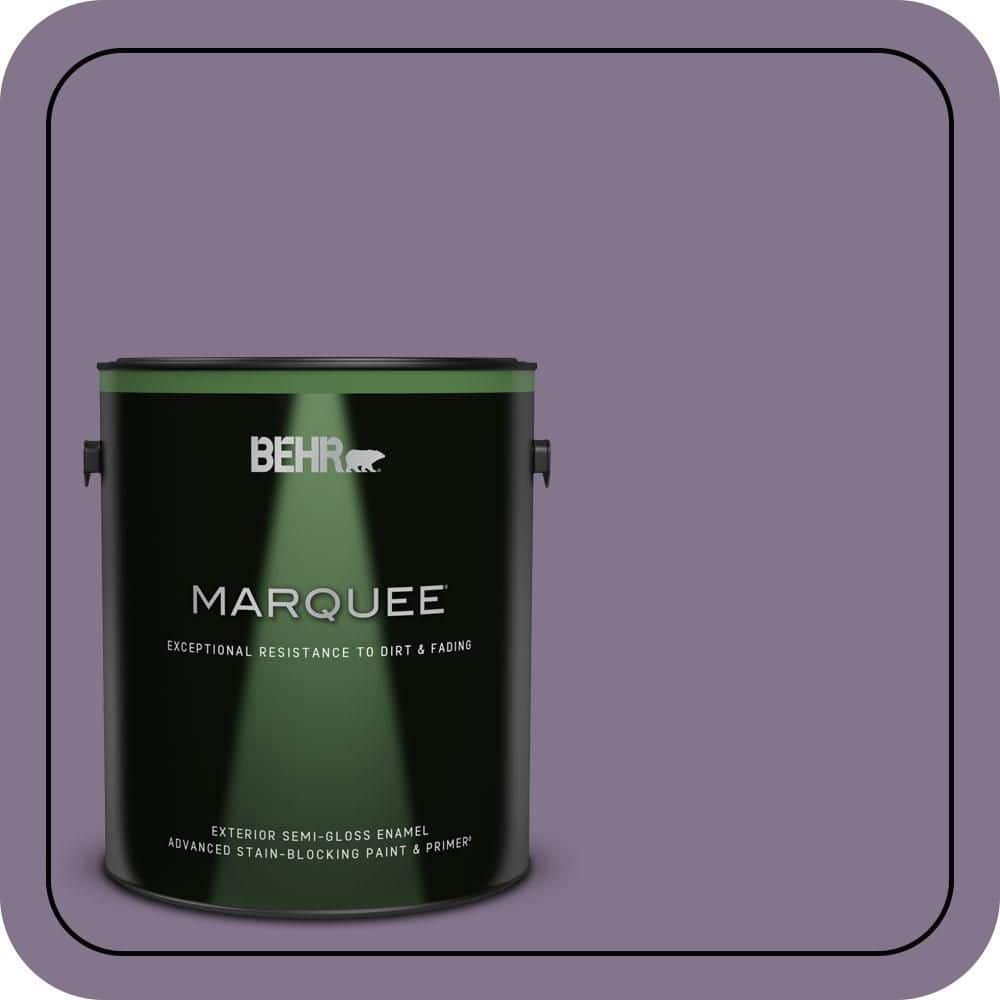 BEHR MARQUEE 1 gal. #S100-5 Purple Potion Semi-Gloss Enamel Exterior ...