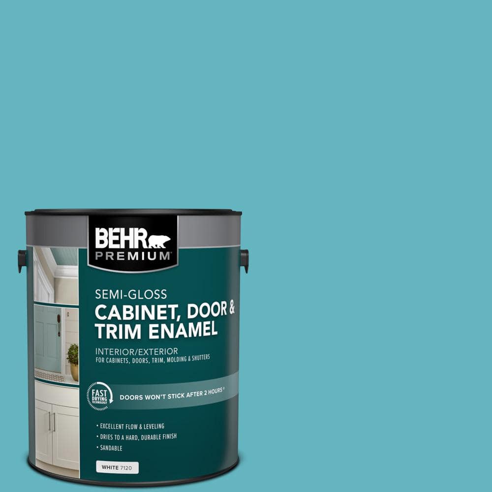 BEHR PREMIUM 1 gal. #MQ4-51 Adonis Semi-Gloss Enamel Interior/Exterior ...