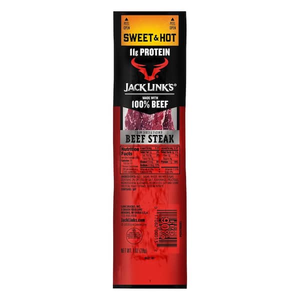 Jack Link's Sweet and Hot Beef, Steak 1 oz. Meat Snacks 123197 - The ...