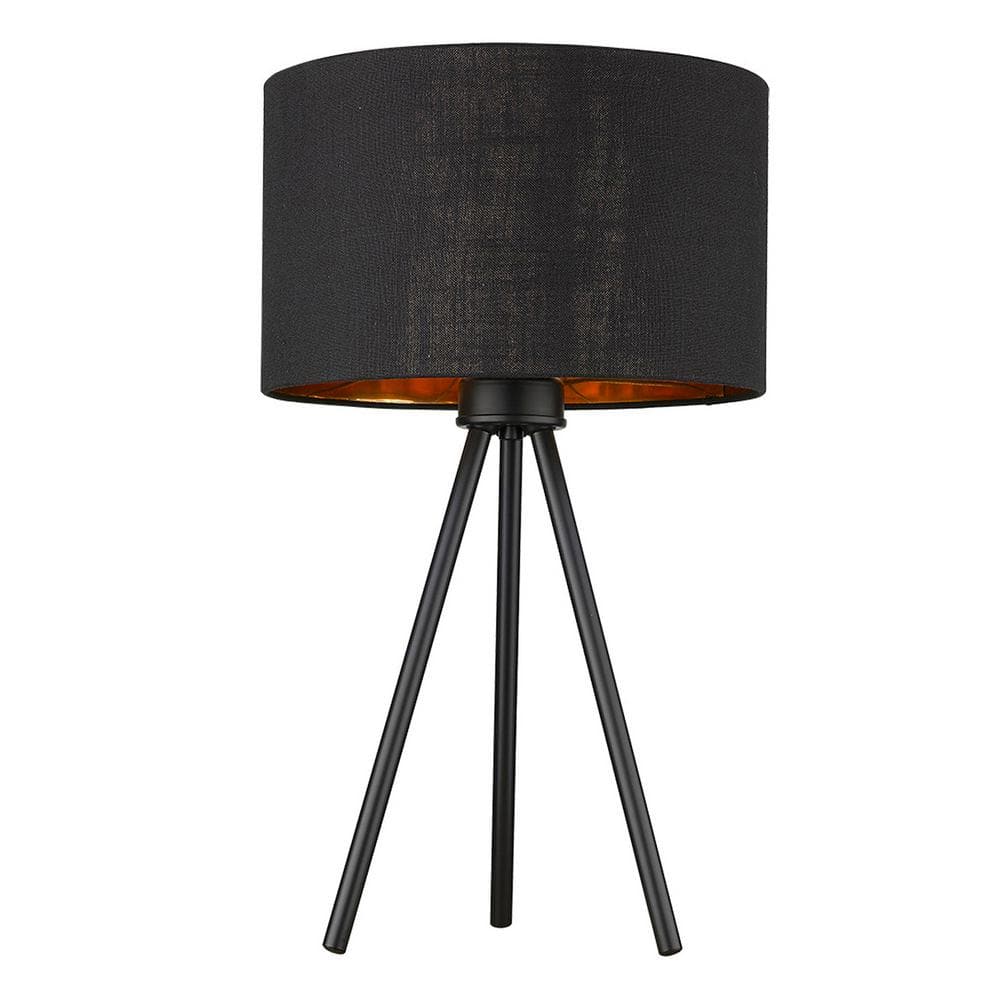 Trend Lighting Morenci 21.75 in. 1-Light Matte Black Table Lamp ...