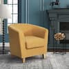 Noble House Kaeda Mustard Yellow Club Chair 111207 - The Home Depot