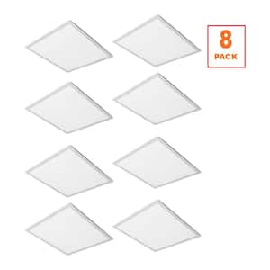 NuWatt 2 ft. x 2 ft. Surface Mount Integrated LED Panel, 120-277V, 3CCT ...