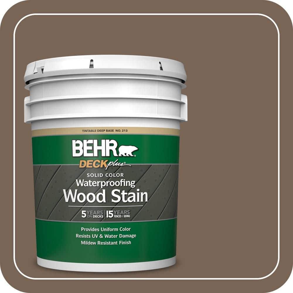 BEHR DECKplus 5 gal. #SC-141 Tugboat Solid Color Waterproofing Exterior ...