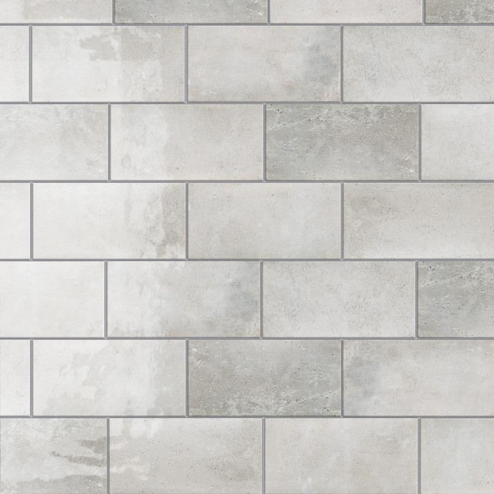 Merola Tile Camden Grey 4 in. x 8 in. Ceramic Wall Tile (11.5 sq. ft ...