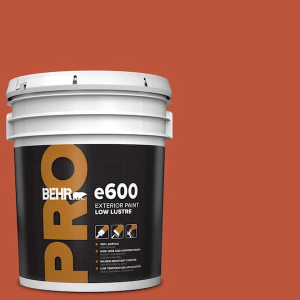 BEHR PRO 5 gal. #S-G-200 Glowing Firelight Low Luster Exterior Paint ...
