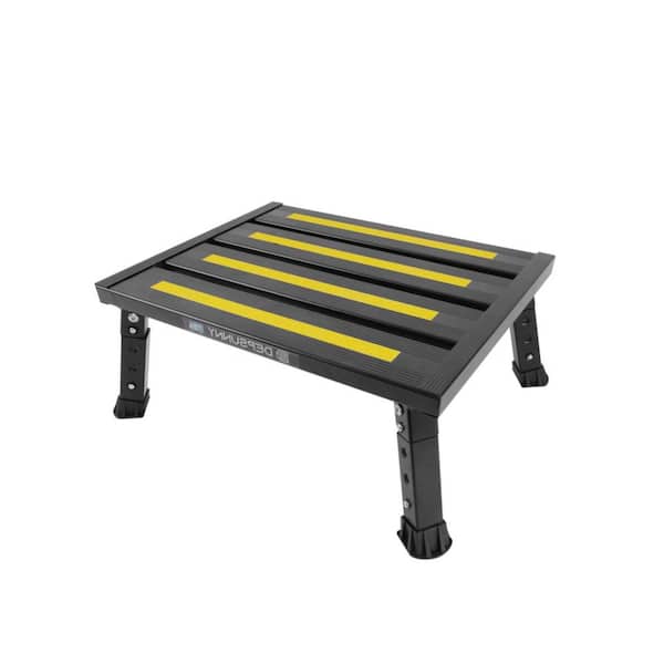 Adjustable height step stool store
