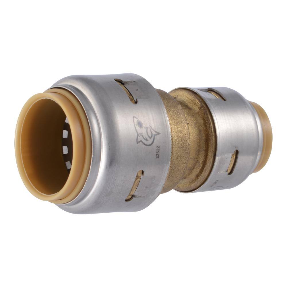 SharkBite Max 3/4 in. x 1/2 in. Push-to-Connect Brass Reducing Coupling ...