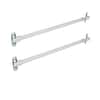 EMOH Adjustable 24" to 40" Oval Sash Rod in White (Set of 2) HSASHO ...