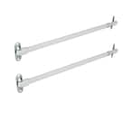 EMOH Adjustable 24" to 40" Oval Sash Rod in White (Set of 2) HSASHO-2440