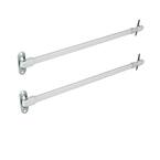 EMOH Adjustable 48" to 84" Round Sash Rod in White (Set of 2) HSASHR-4884