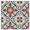 Villa Lagoon Tile Vienna Bloom in Sand Dollar, Black, Gray Green, and ...