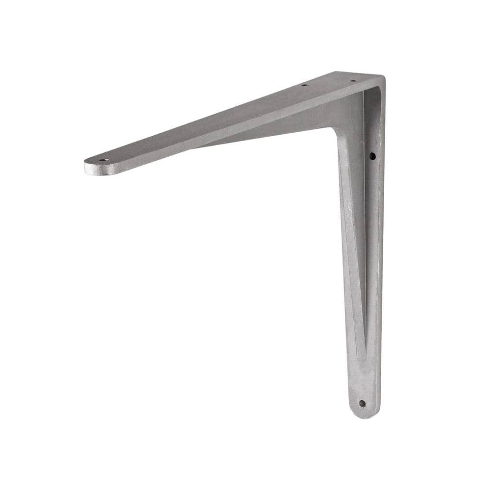 Dolle HERAKLES 11.4 in. Silver Aluminum Shelf Bracket For Wood Shelving ...