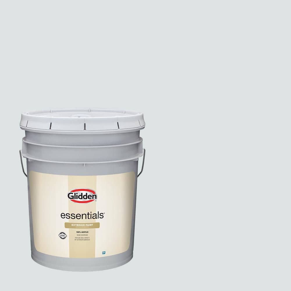 Glidden Essentials 5 gal. PPG1012-2 Inverness Gray Semi-Gloss Exterior ...