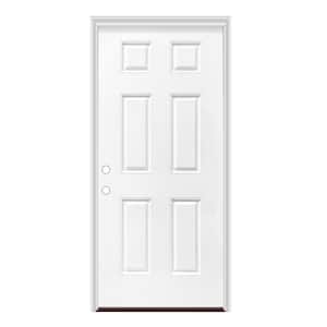GENESIS ENTRIES 36 in. x 80 in. 6-Panel Right-Hand/Inswing Smooth ...
