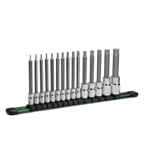 Capri Tools Long Star Bit Socket Set (15-Piece)-30500-15TBL - The Home Depot