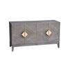 THE URBAN PORT Abiel 55 in. Gray Mango Wood Top Sideboard Buffet ...