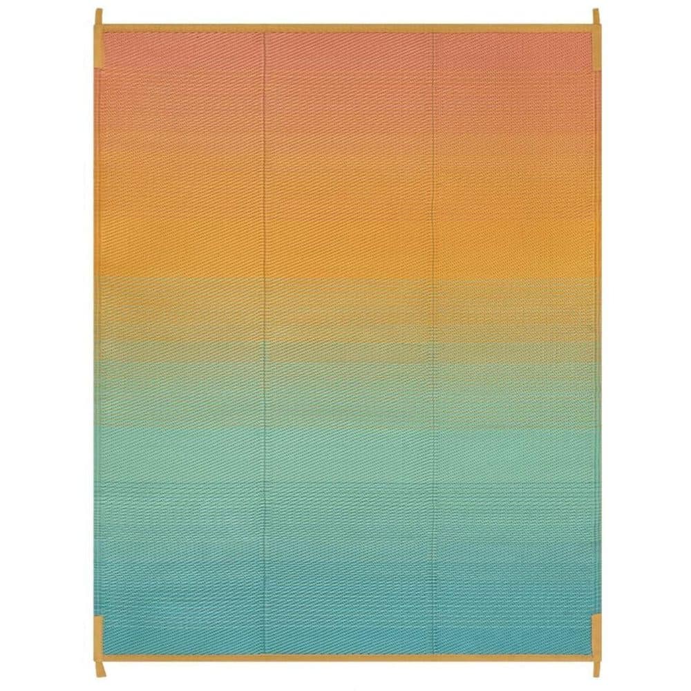 MOEPISY 9 x 12 Patio Waterproof, Reversible Plastic Straw Camping Rv ...