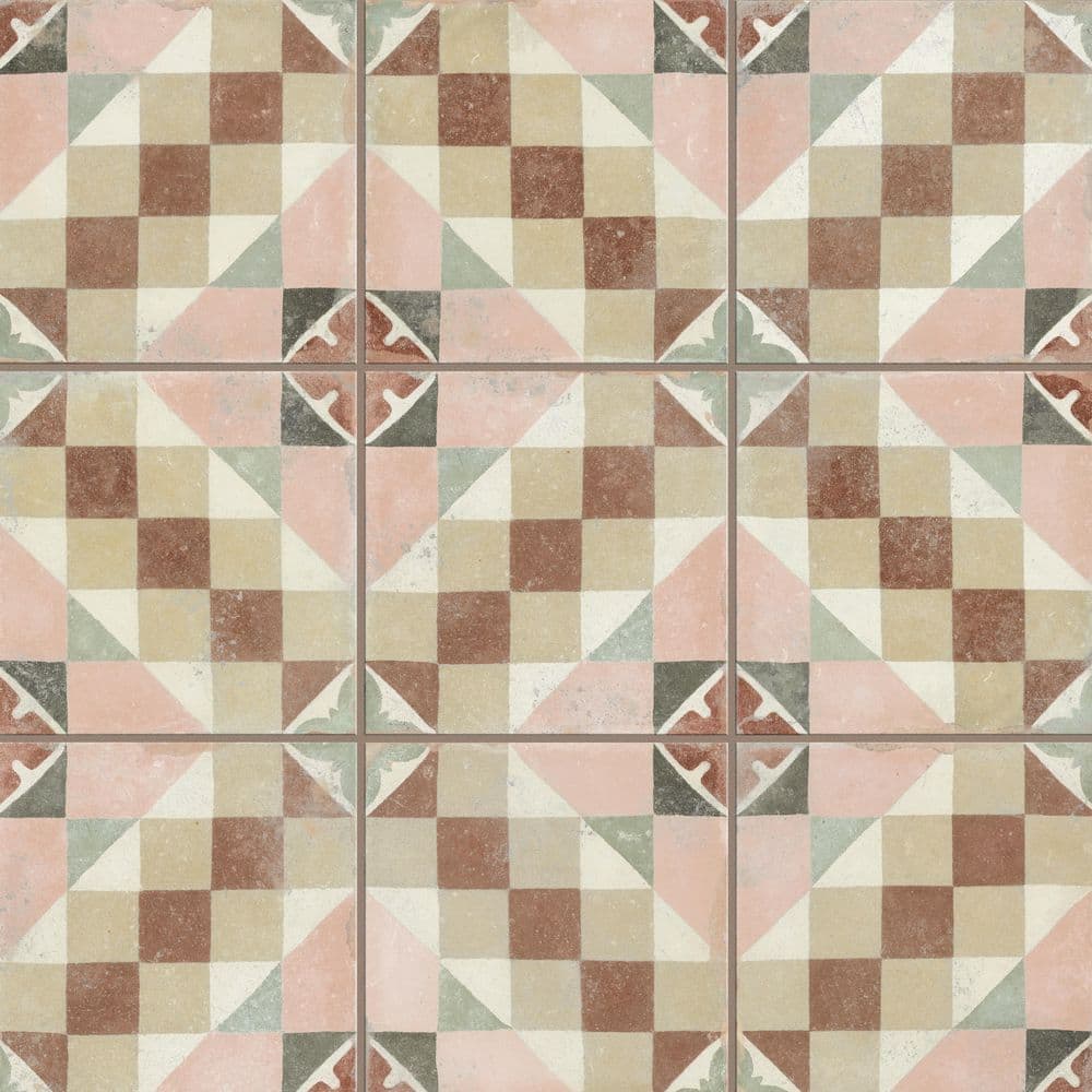 Merola Tile Kings Valentia Favara 9 in. x 9 in. Porcelain Floor and ...